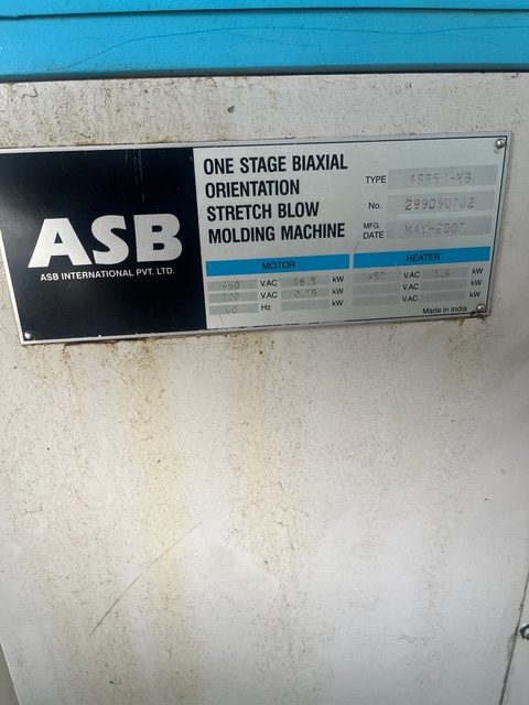 Nissei Model ASB-50 MB PET Injection Stretch Blow Molding Machines ...